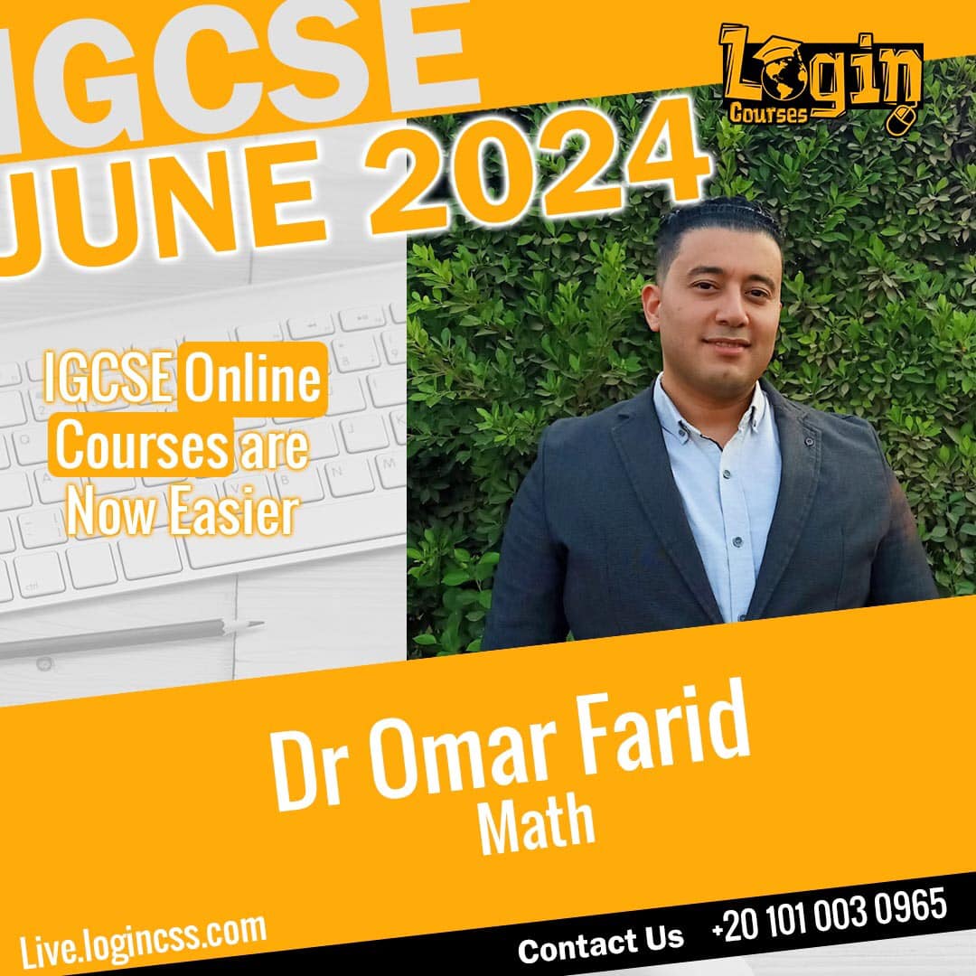 Dr Omar Farid Math OL June 2024 - Group B - Login Courses