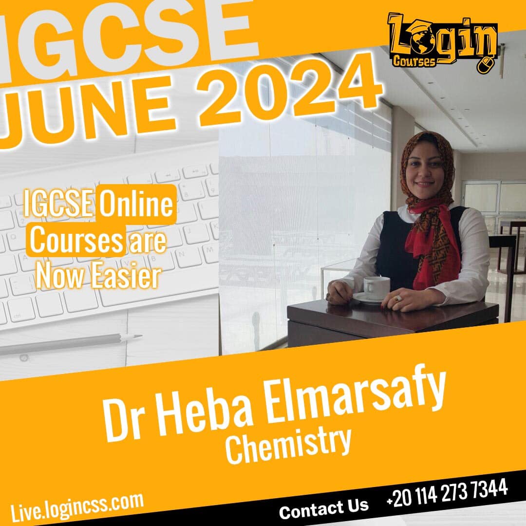 Dr Heba Elmarsafy Chemistry OL Cambridge June 2024 - Login Courses